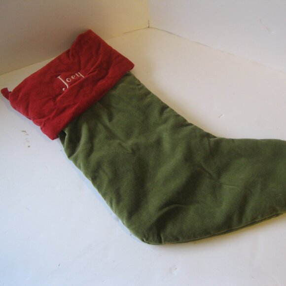 Pottery Barn | Holiday | Pottery Barn Olivered Velvet Stocking Joey ...
